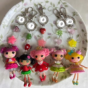 Original Lala Oopsy Button-eye Ragdoll Beaded Keychains | Dolls 1-50 - Etsy