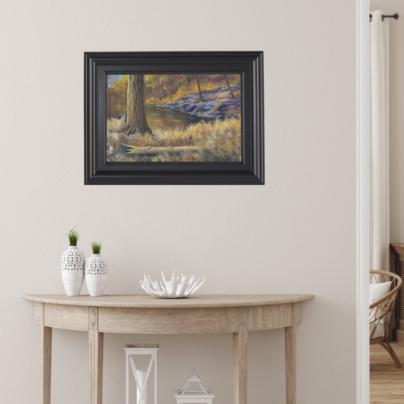 Limited Edition Fall Landscape Art Print, Autumn Wall Hanging, Nature ...