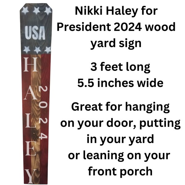Nikki Haley Yard Sign - Etsy