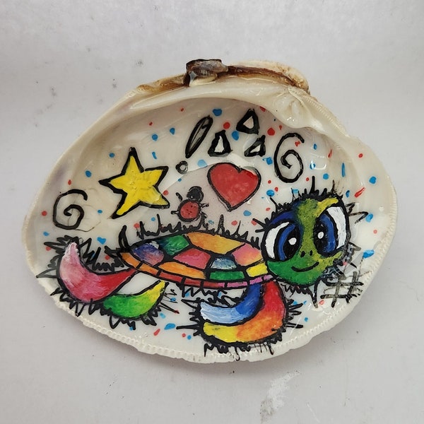 Painted Clam Shell - Etsy