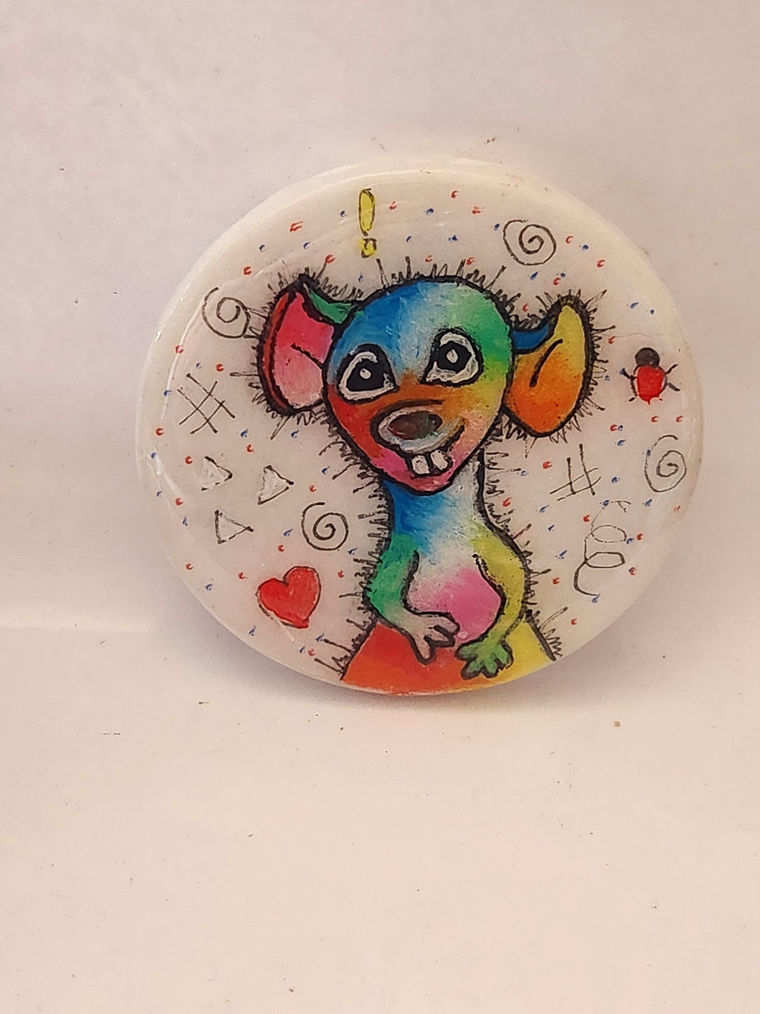 Rat WHIMSICAL, Handmade Painted Animal. Rat Hand-painted - Etsy