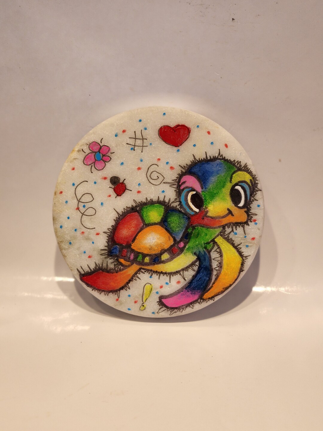 Turtle Handmade Whimsical Rock - Turtle Animal Hand Painted. - Etsy
