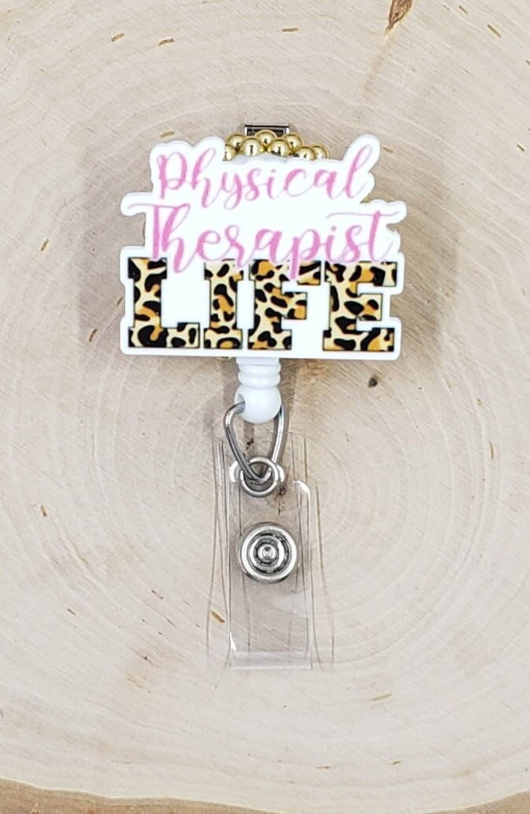 Physical Therapy Badge Reel | PT Badge Holder | Hospital Badge Holder ...