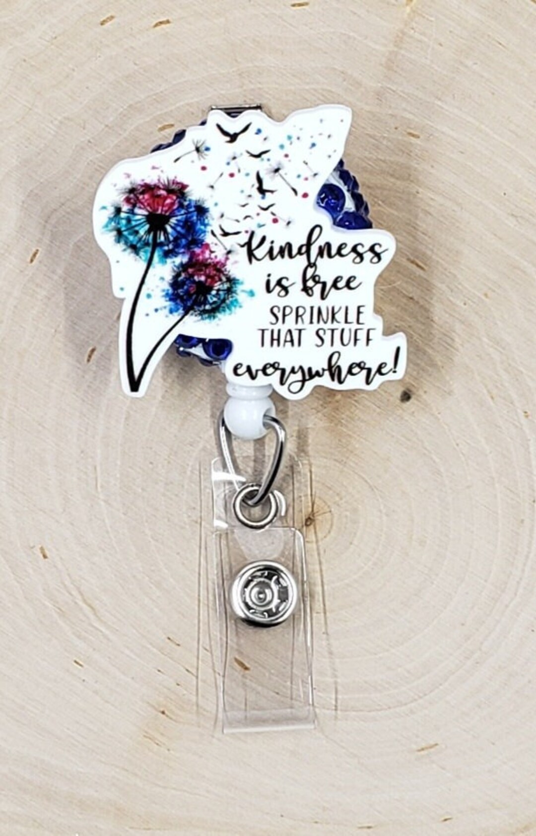 Kindness Badge Reel Mental Health Badge Reel Teacher Badge Holder Nurse ...