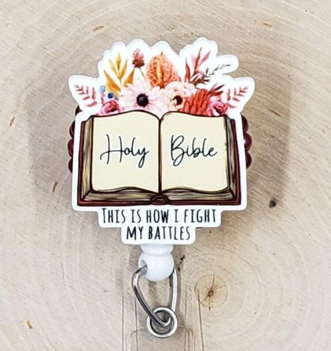 Holy Bible Badge Reel | Religious Badge Reel | Bible Badge Holder ...