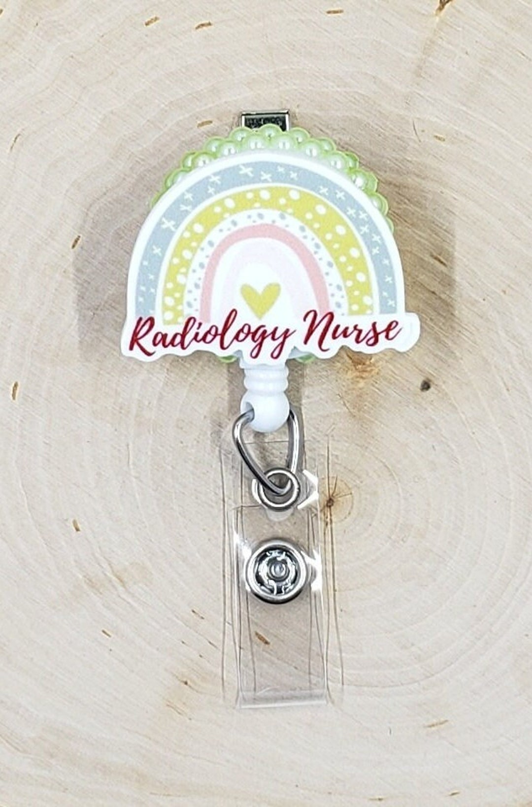 Radiology Nurse Badge Reel | Rainbow Badge Reel | Radiologist ...