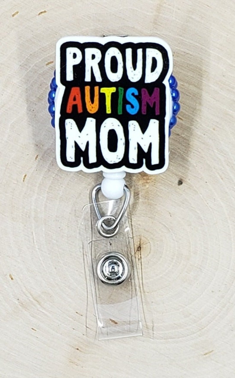 Proud Autism Mom Badge Reel Autism Speaks Badge Reel Badge - Etsy
