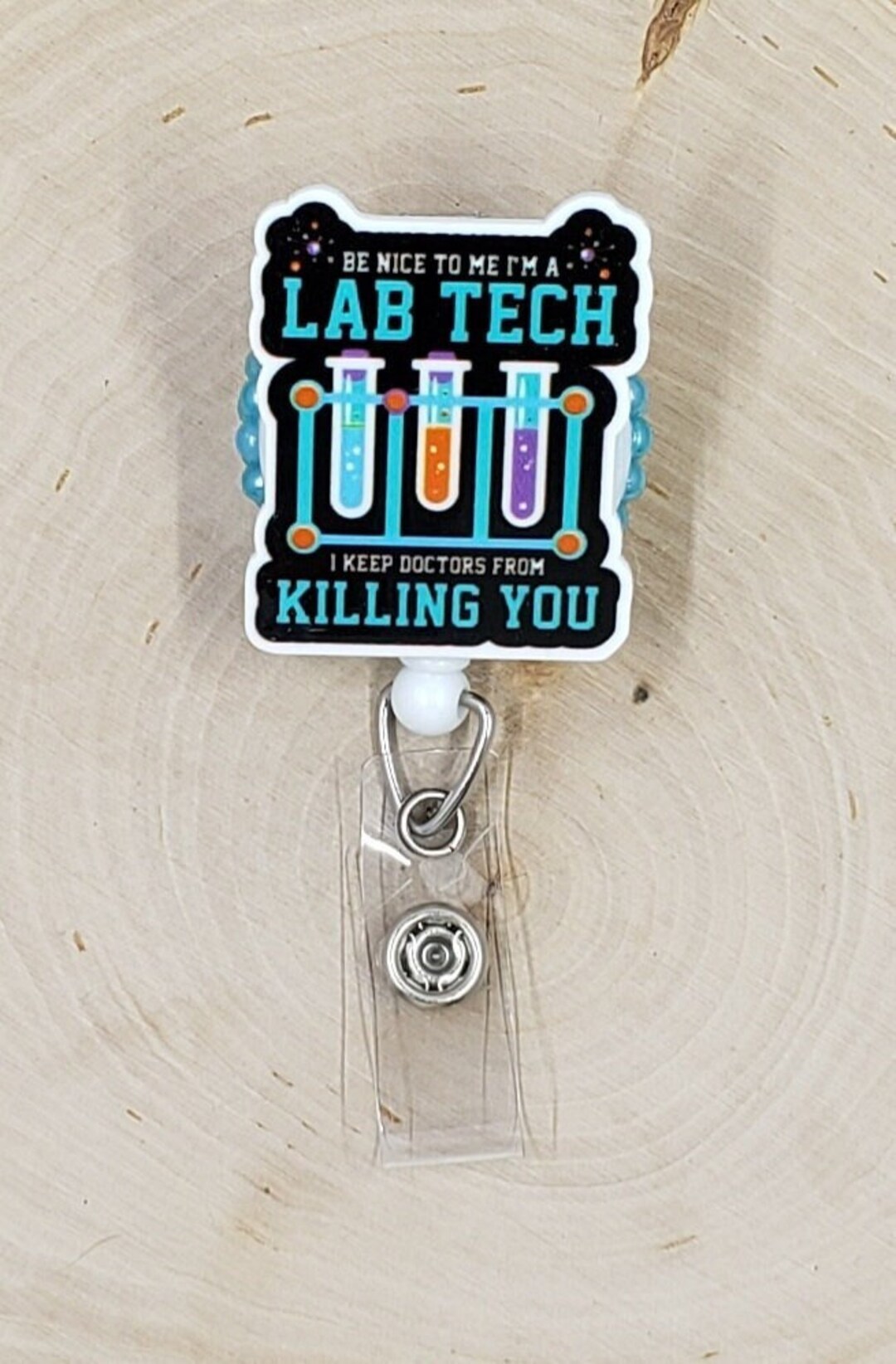 Lab Tech Badge Reel | Science Badge Reel | Scientist Badge Holder ...