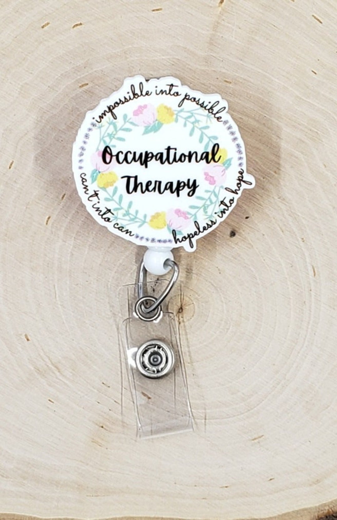 Occupational Therapy Badge Reel OT Badge Holder Hospital Badge Holder ...