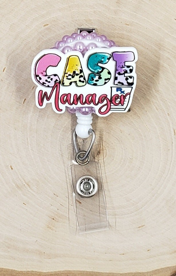 Case Manager Badge Reel | Social Worker Badge Reel | Therapy ID Holder ...