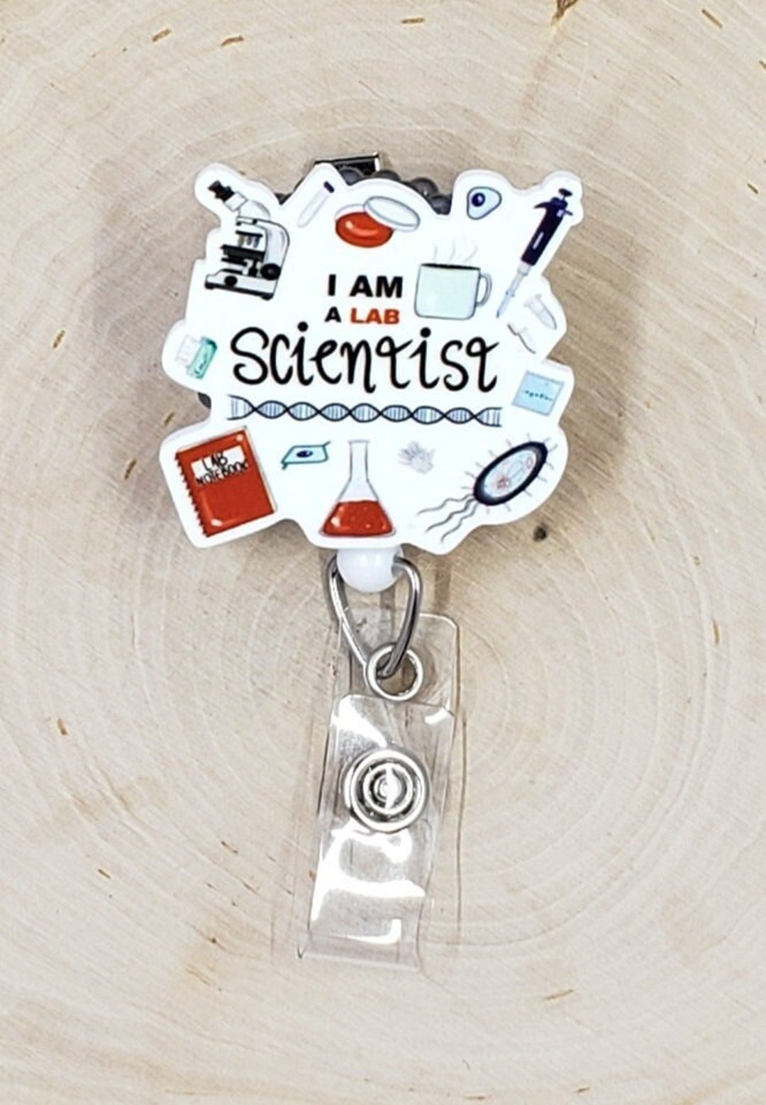 Scientist Badge Reel | Science Badge Reel | Lab Badge Holder | Tech ...