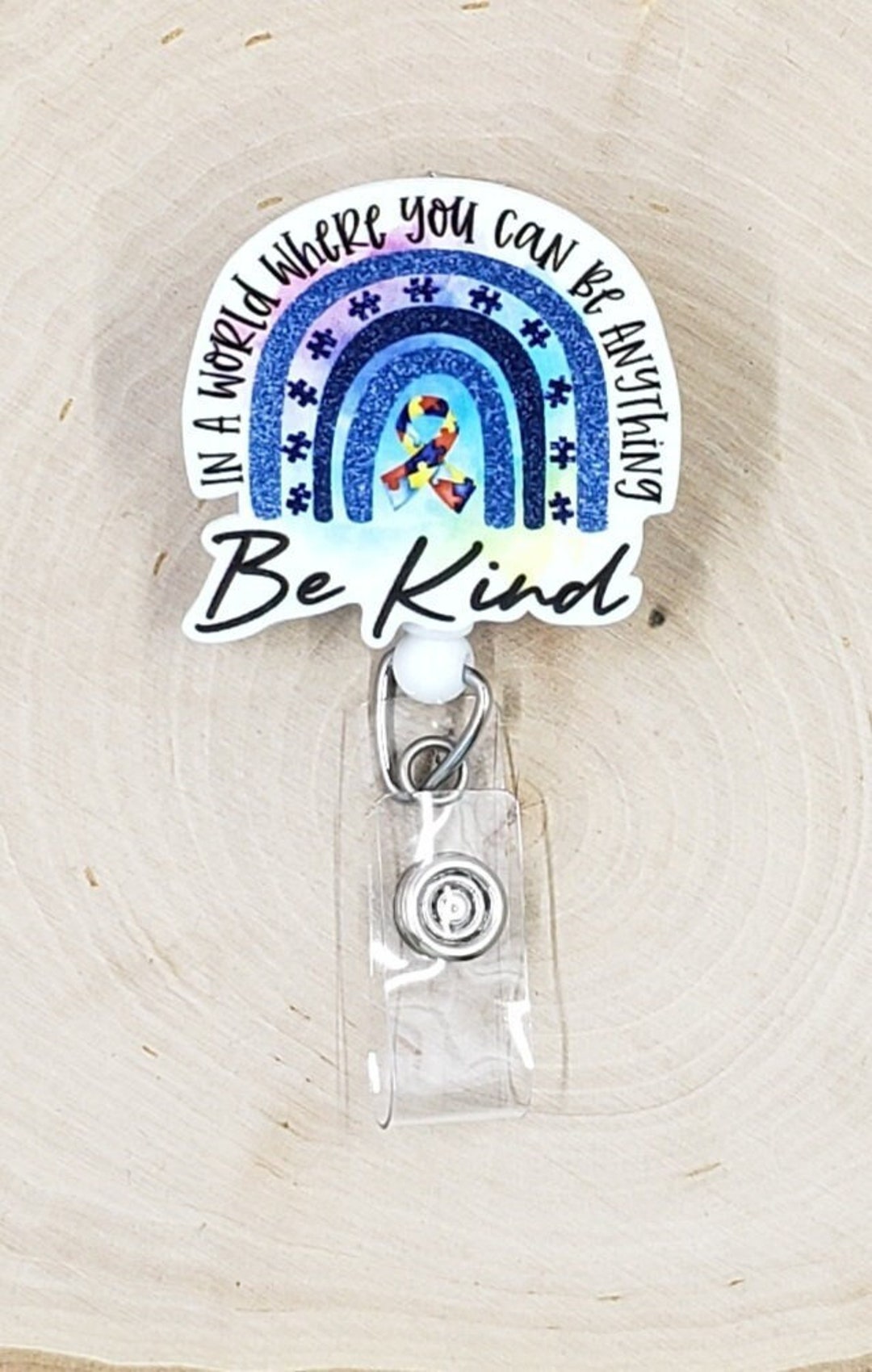 Autism Awareness Badge Reel Autism Badge Reel Hospital Badge Holder ...