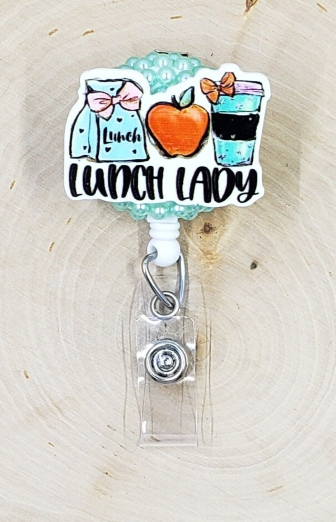 Lunch Lady Badge Reel | Cafeteria Badge Reel | Daycare Badge Reel ...