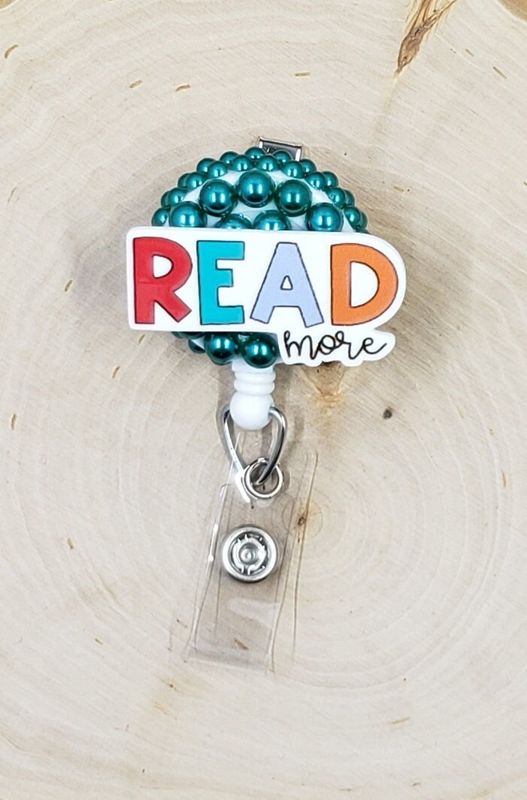 Book Badge Reel | Library Badge Reel | Reading Badge Holder | Teacher ...