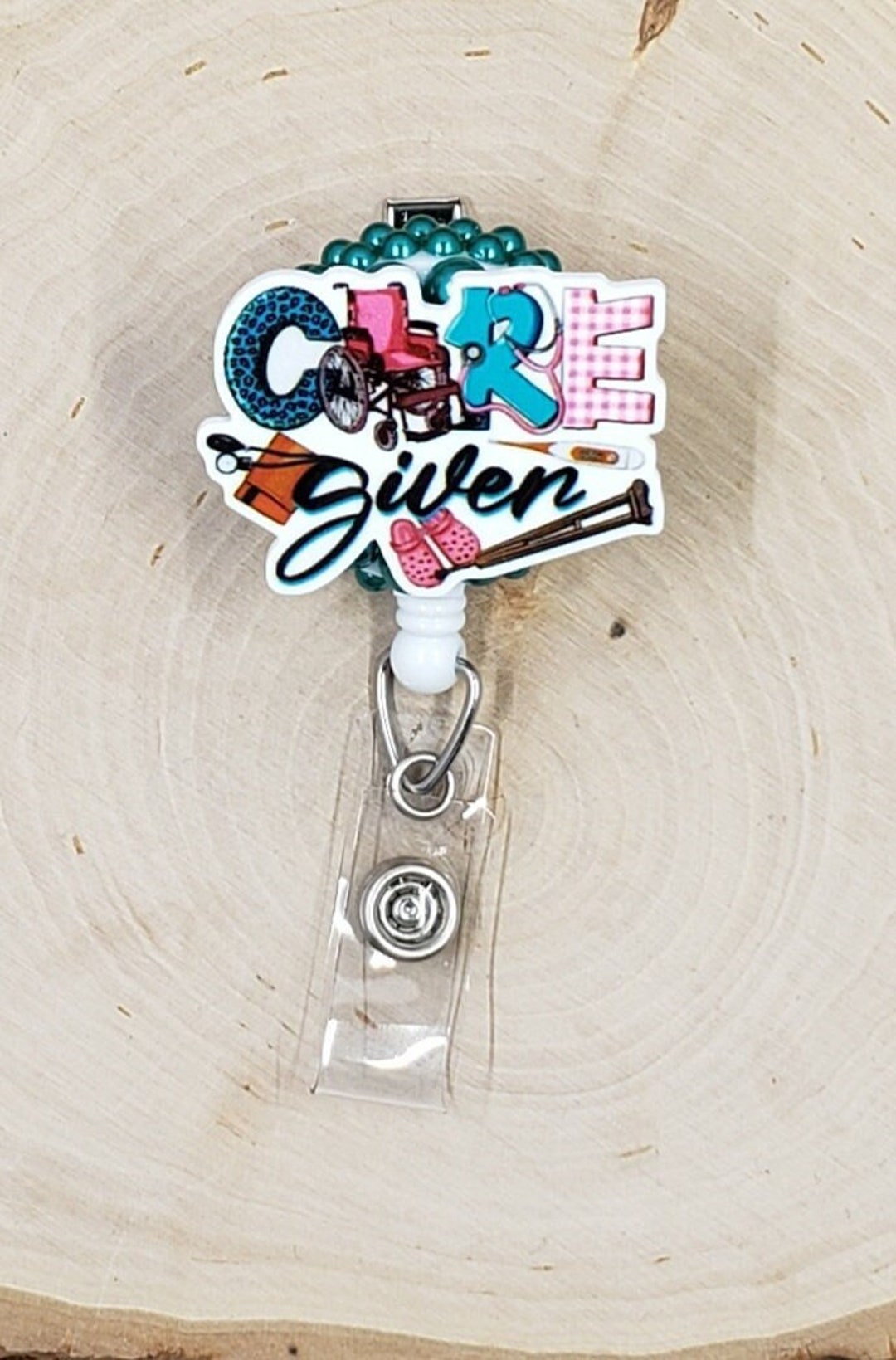 Caregiver Badge Reel Support Worker Badge Holder Hospital Badge Reel ...