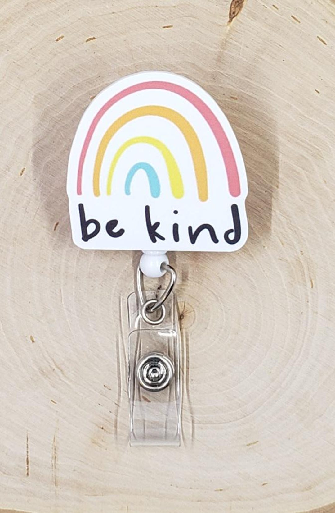 Be Kind Badge Reel | Mental Health Retractable ID Holder ...