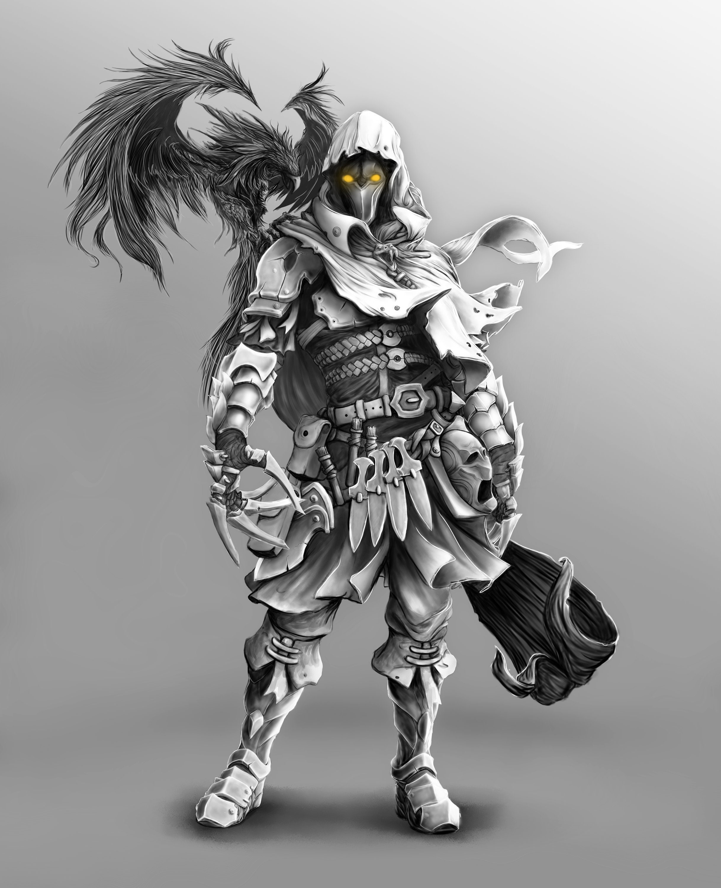 Assassin Illustration - Digital File for Poster - Etsy
