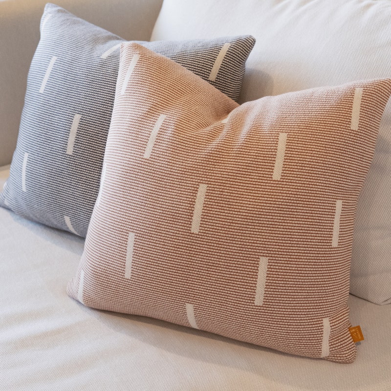 Pillow White Black Lines - Etsy