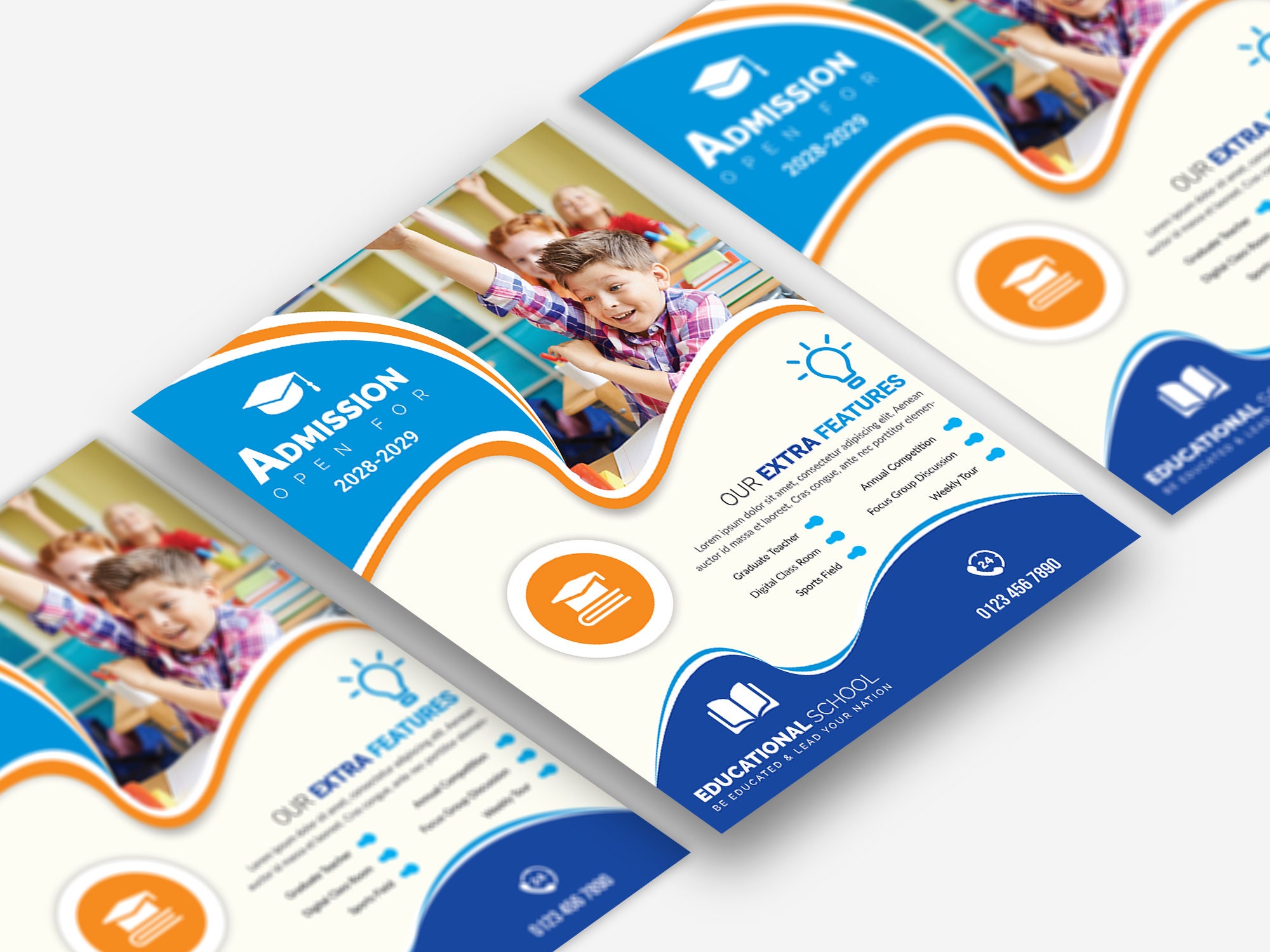 School Flyer, Back to School and Education Flyer Template. Compatible ...