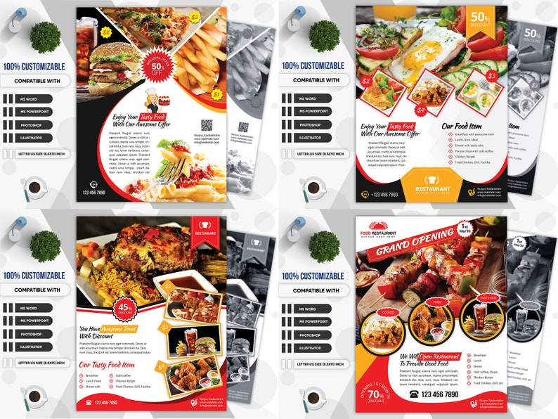 10 Restaurant Flyer | Restaurant Flyer Design, Menu Flyer Template ...