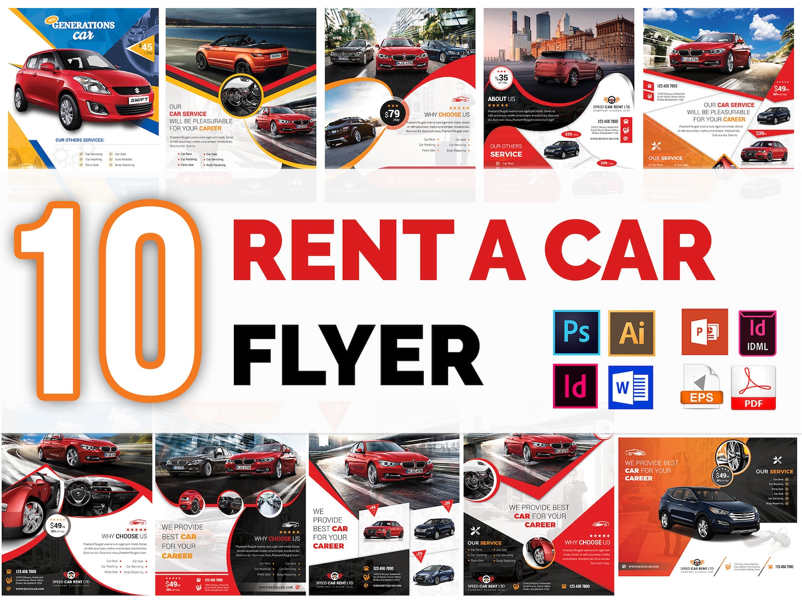 10 Rent A Card Flyer | Rental Flyer, Car Rental Flyer, Car Rent Flyer ...