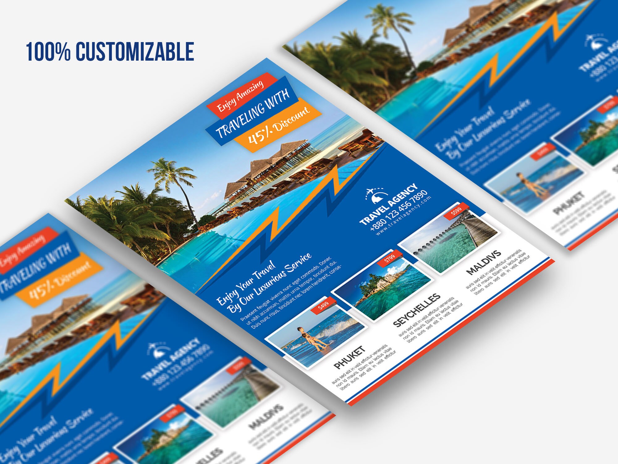 Travel Flyer | Travel Agency Flyer, Travel Agent Flyer, Travel Flyers ...