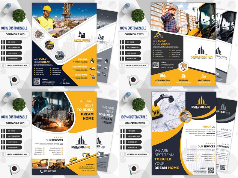 10 Construction Flyer | Construction Flyer Design, Construction Flyers ...
