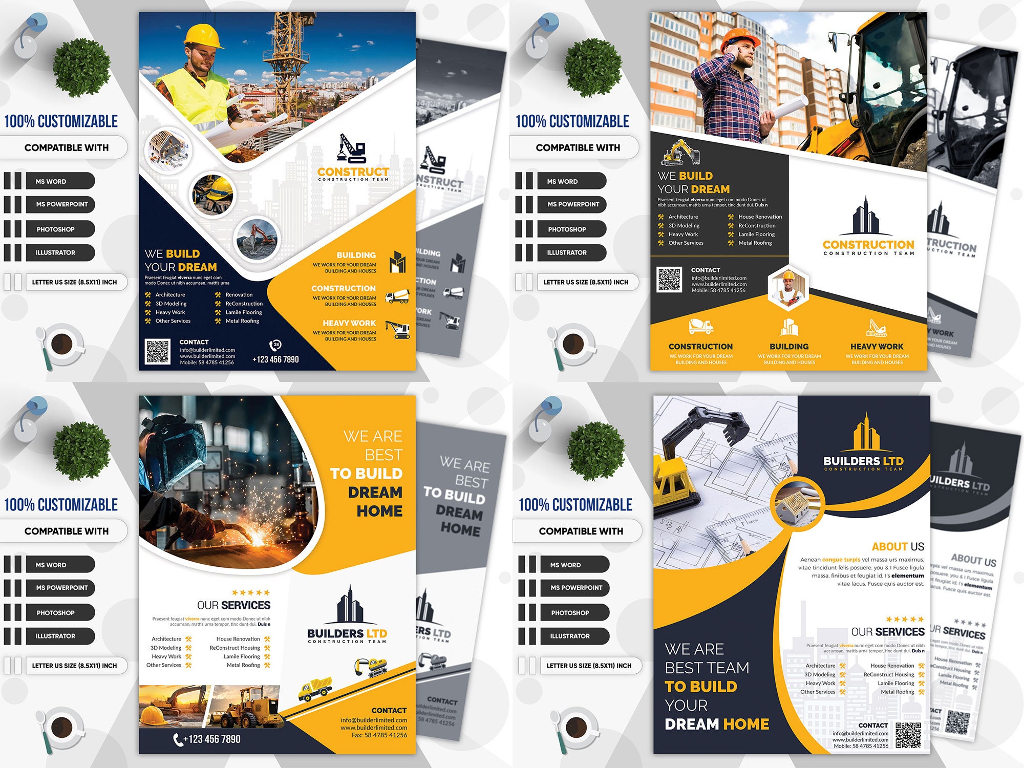 10 Construction Flyer | Construction Flyer Design, Construction Flyers, Construction Flyer ...