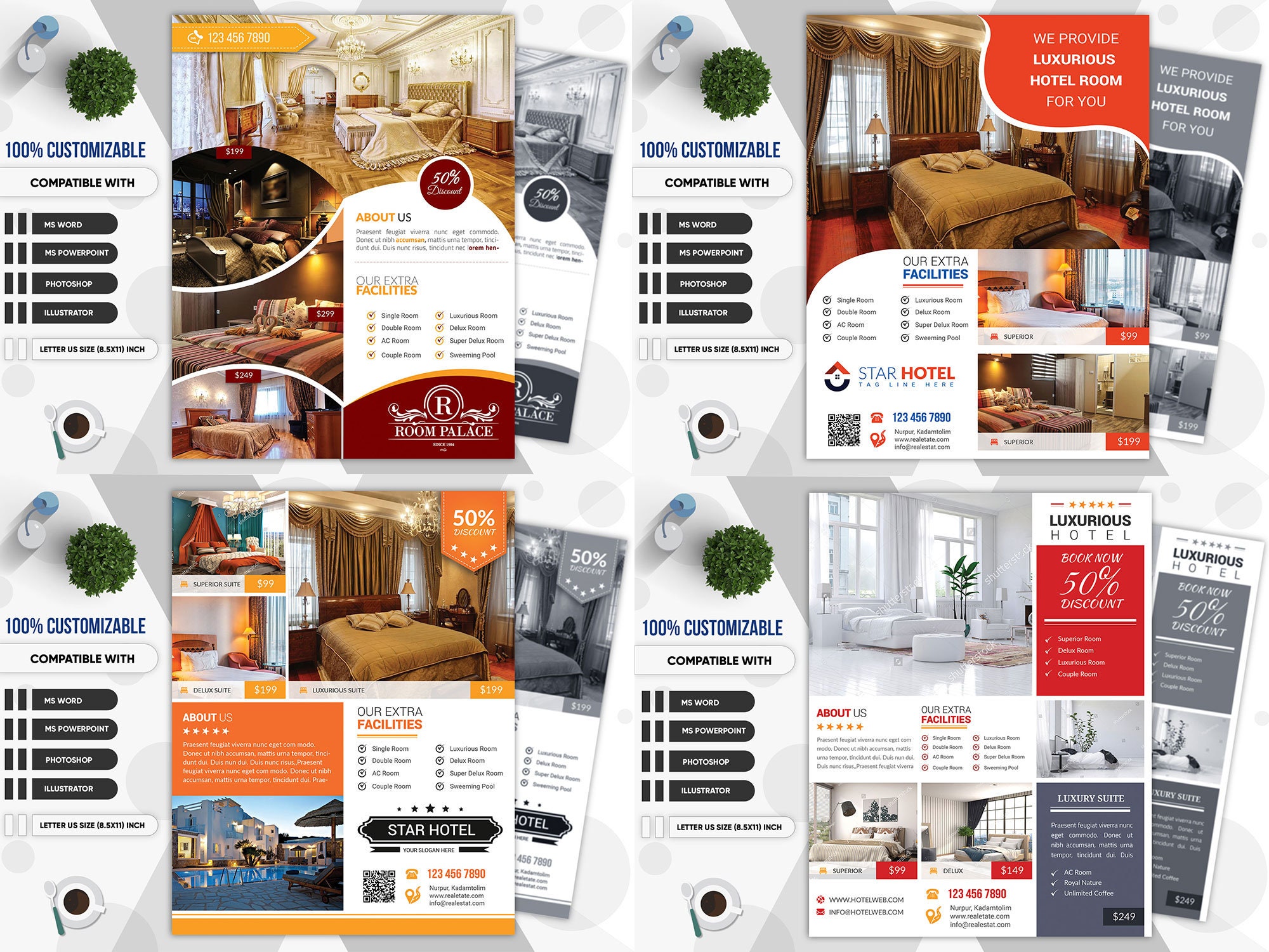 10 Hotel Flyer | Flyer Hotel, Creative Hotel Flyer Design, Hotel Grand ...