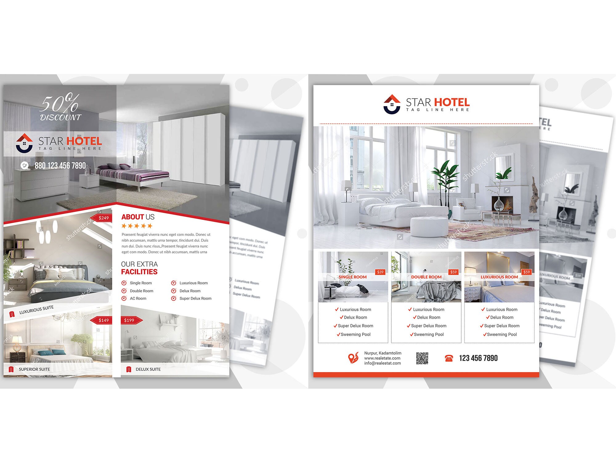10 Hotel Flyer | Flyer Hotel, Creative Hotel Flyer Design, Hotel Grand ...