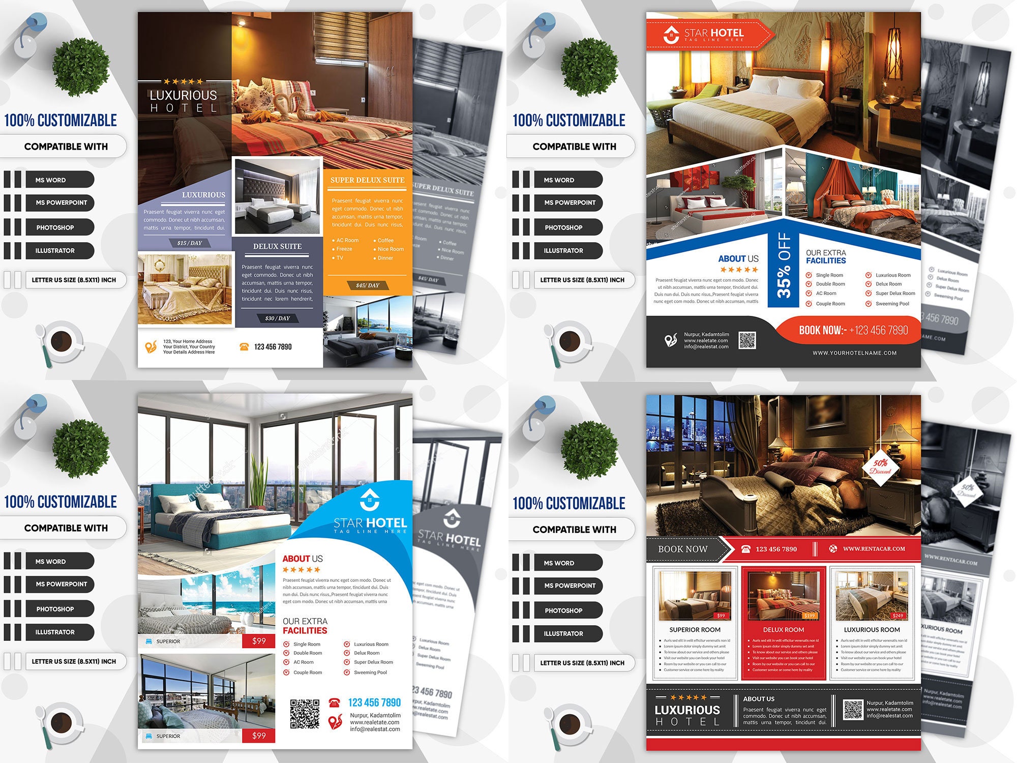 10 Hotel Flyer | Flyer Hotel, Creative Hotel Flyer Design, Hotel Grand ...