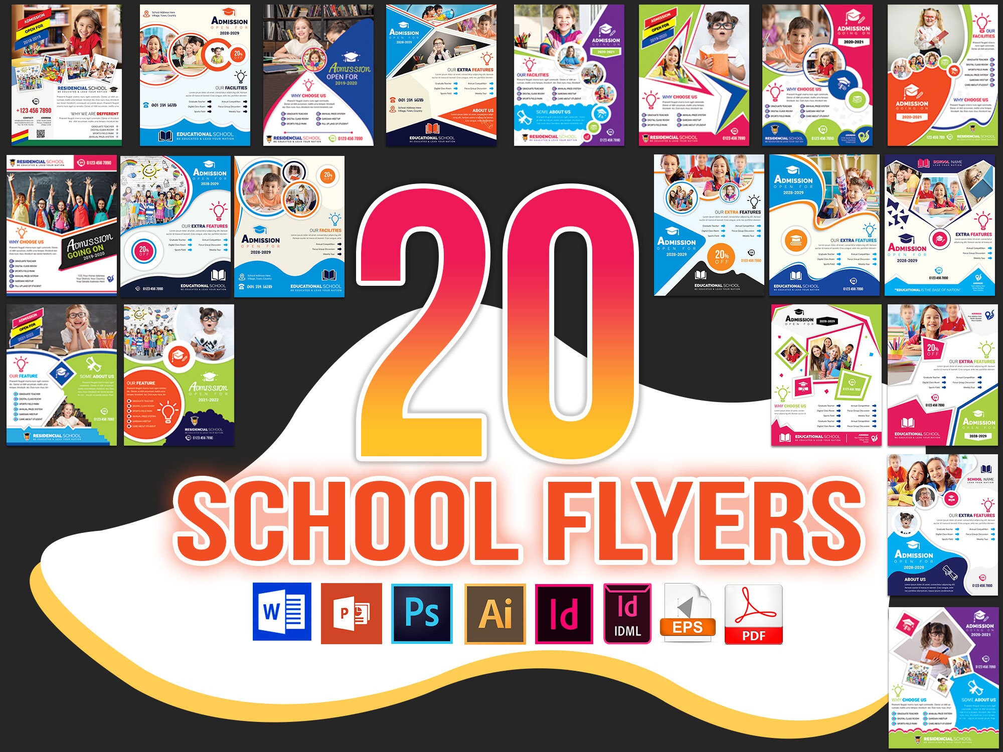 20 School Flyer Templates | Education, Coaching (PSD, AI, Docx, PPTX ...