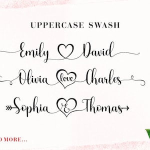 Madelyn Heart Font, Cursive Font | SVG, DXF, OTF, Ttf | Fonts Procreate ...