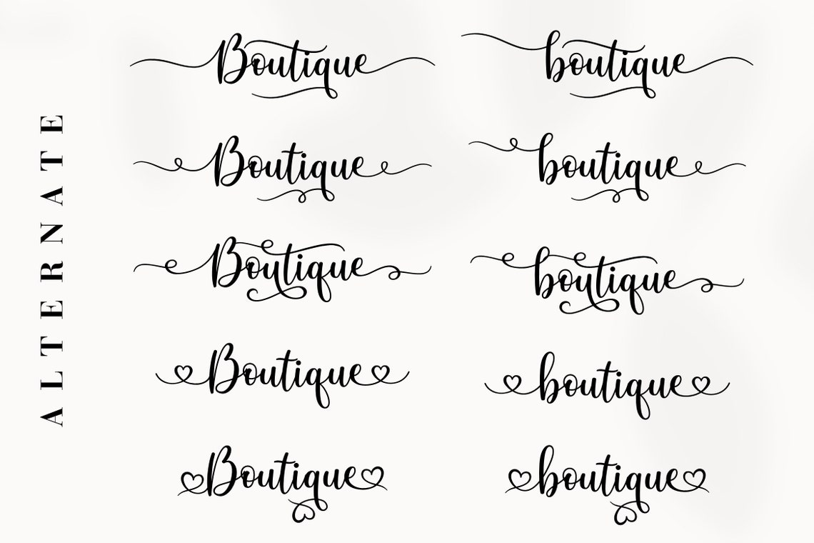 Samantha Calligraphy Font Cursive Font SVG DXF OTF Ttf | Etsy UK