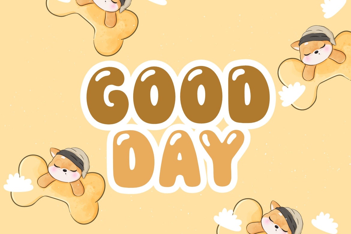 Shine Bubble Font | SVG, DXF, OTF, Ttf | Fonts Procreate, Cricut, 60s ...