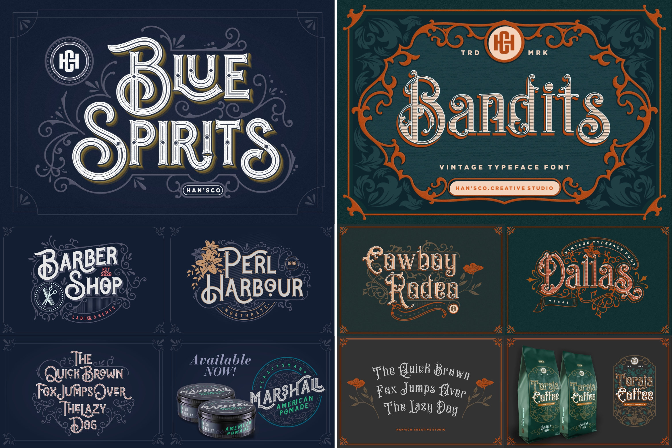 Vintage Fonts Bundle Typeface Retro Font Modern Vintage - Etsy