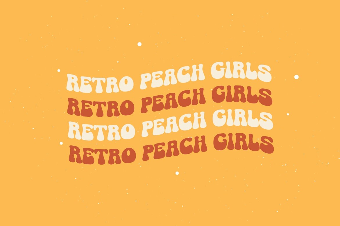 Happy Times Retro Font | SVG, OTF, TTF | Fonts Procreate, Fonts Cricut ...