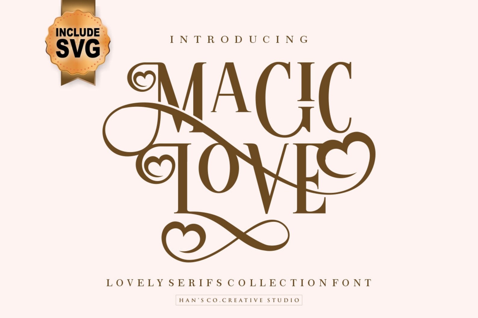 Magic Love Heart Font Cursive Font SVG DXF OTF Ttf - Etsy