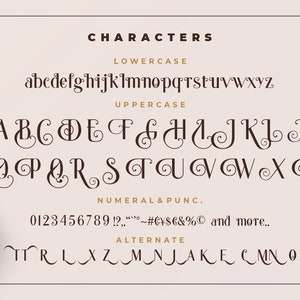 Crows Font, Curly Serif Font | SVG, DXF, OTF, Ttf | Fonts Procreate ...