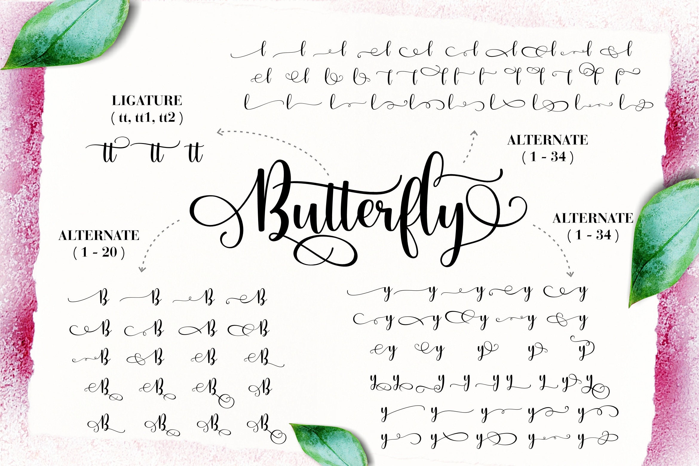 Madelyn Calligraphy Font Cursive Font SVG DXF OTF Ttf - Etsy UK