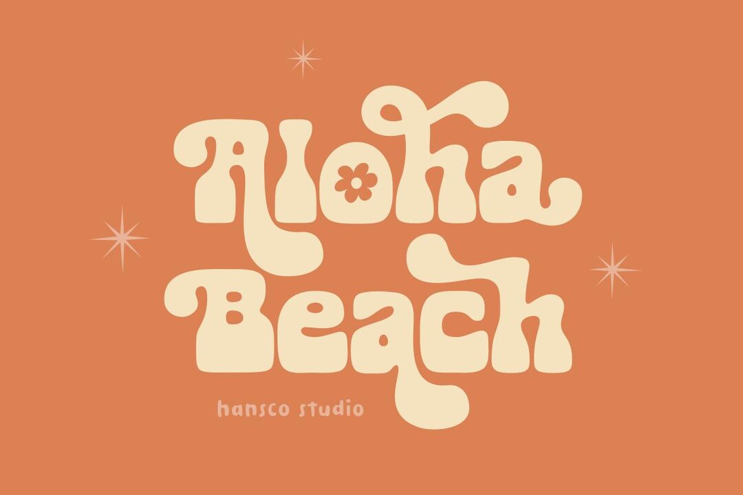 Aloha Beach Font, Retro Font | SVG, DXF, OTF, Ttf | Fonts Vintage ...