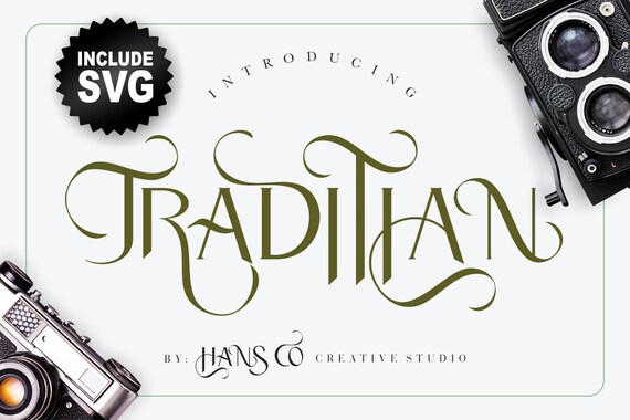 Traditian Font Vintage Font Classy Serif Font Swash Font - Etsy