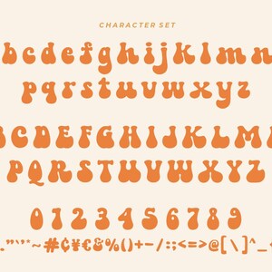 Retro Groovy Fonts SVG, DXF, OTF, Ttf Fonts Procreate, Fonts Cricut ...