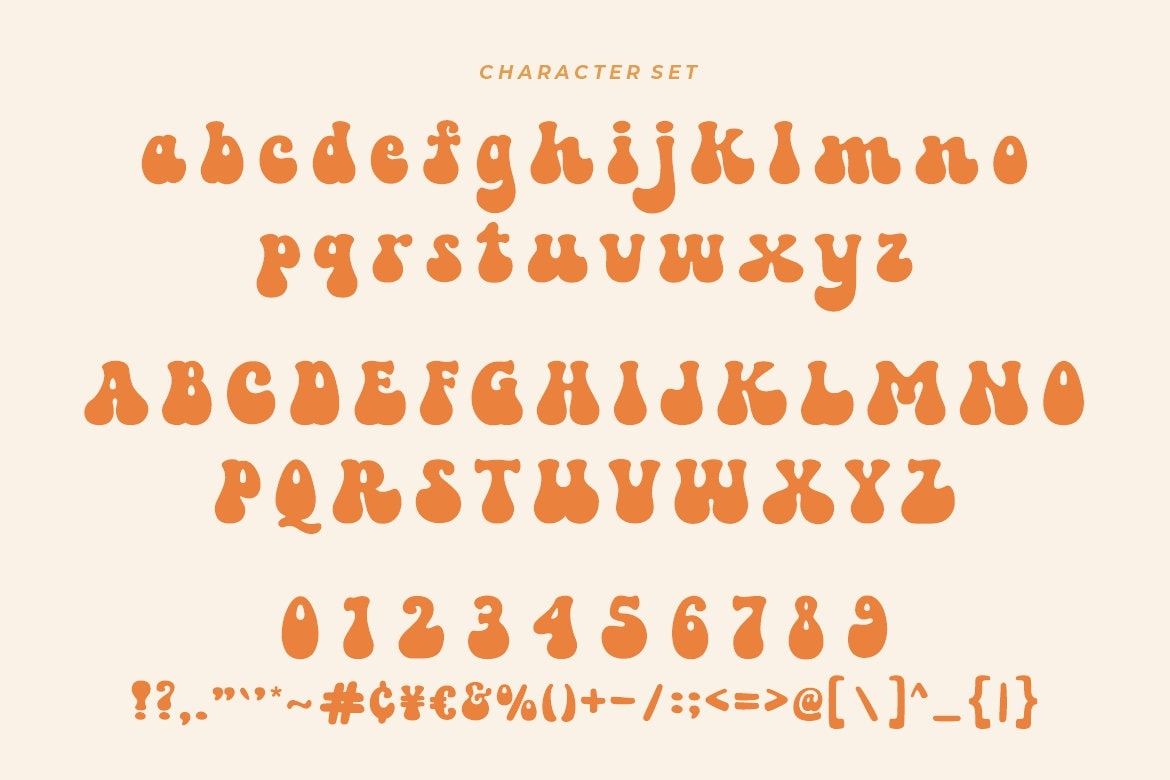 Retro Groovy Fonts SVG DXF OTF Ttf Fonts Procreate - Etsy
