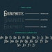 Graphite Font | SVG, DXF, OTF, Ttf | Fonts Procreate, Fonts Cricut ...
