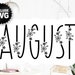 August Font Flower Font Monoline Font Crafting Font - Etsy
