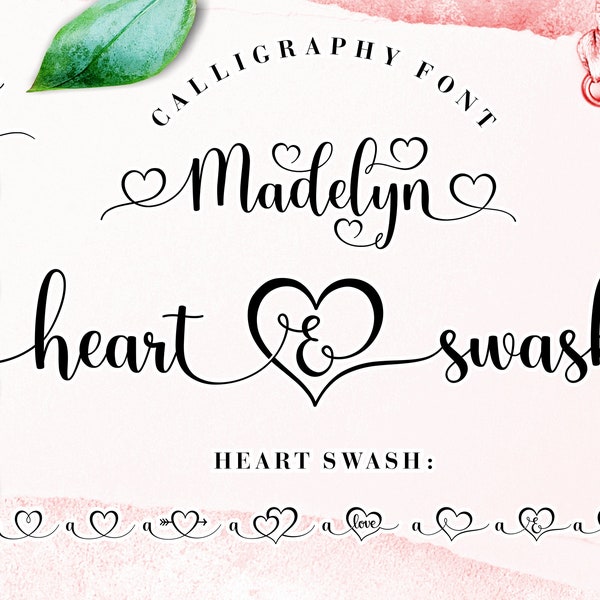 Heart Font - Etsy