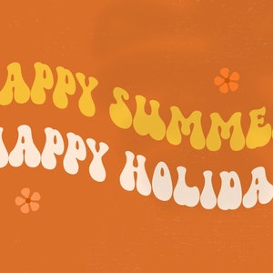 Retro Groovy Fonts SVG, DXF, OTF, Ttf Fonts Procreate, Fonts Cricut ...