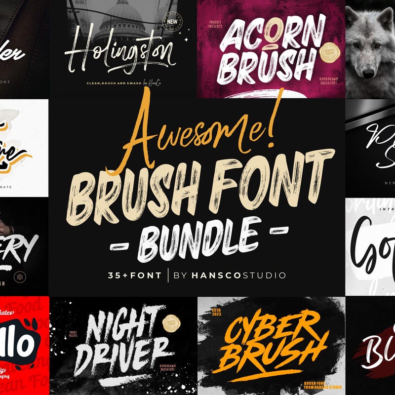 Font Bundle - Etsy