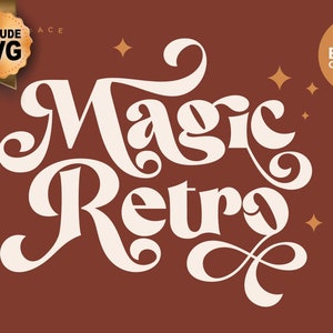 Magic Retro Font SVG, OTF, DXF, Fonts Cricut Fonts Retro Fonts ...